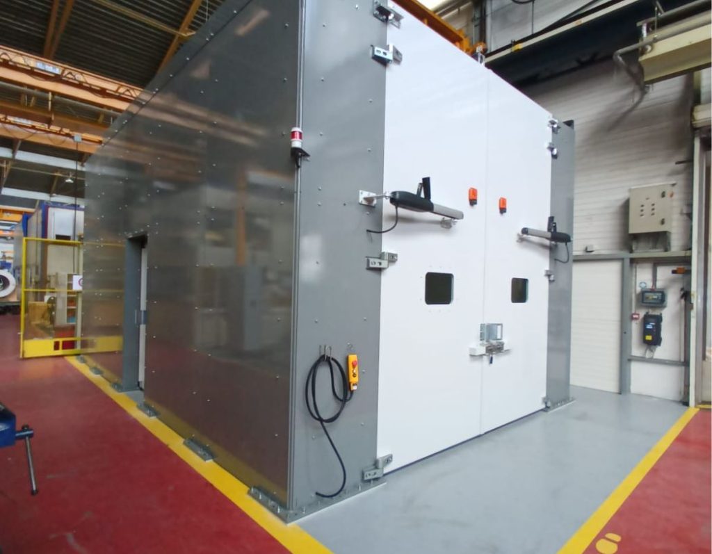 Bunkers and armoured protection for high pressure test